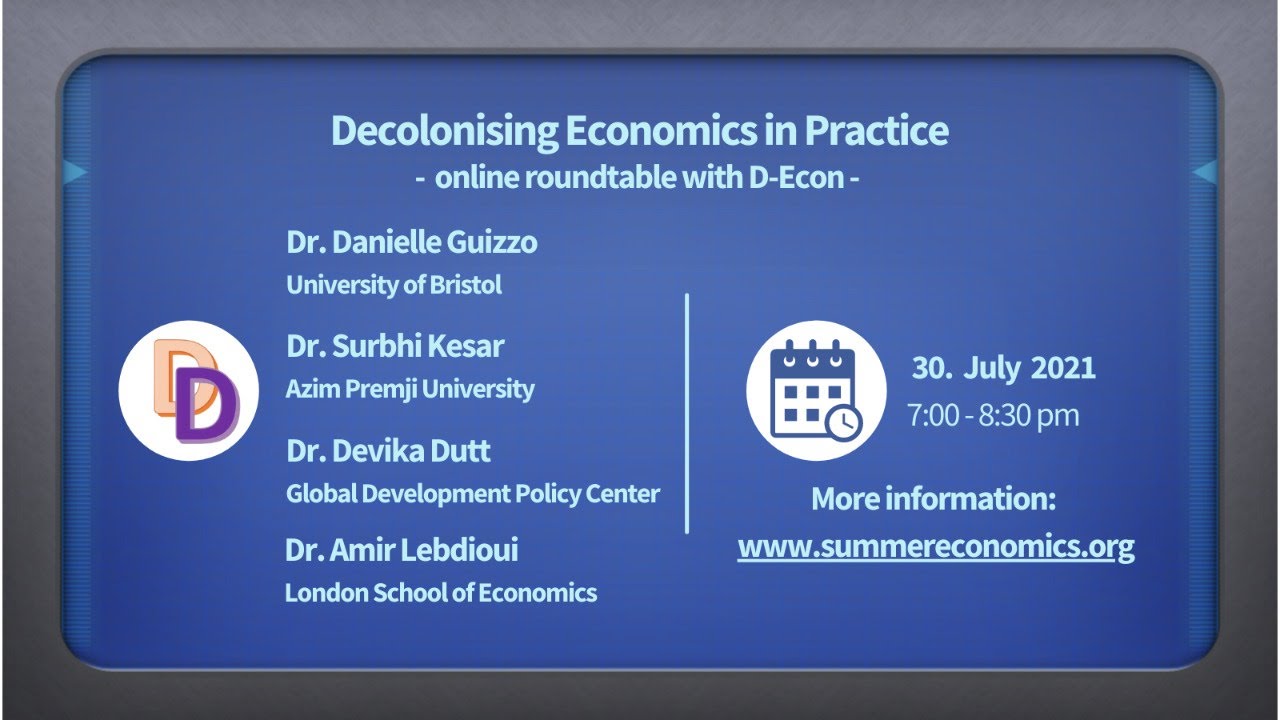 Decolonising Economics in Practice | Exploring Economics