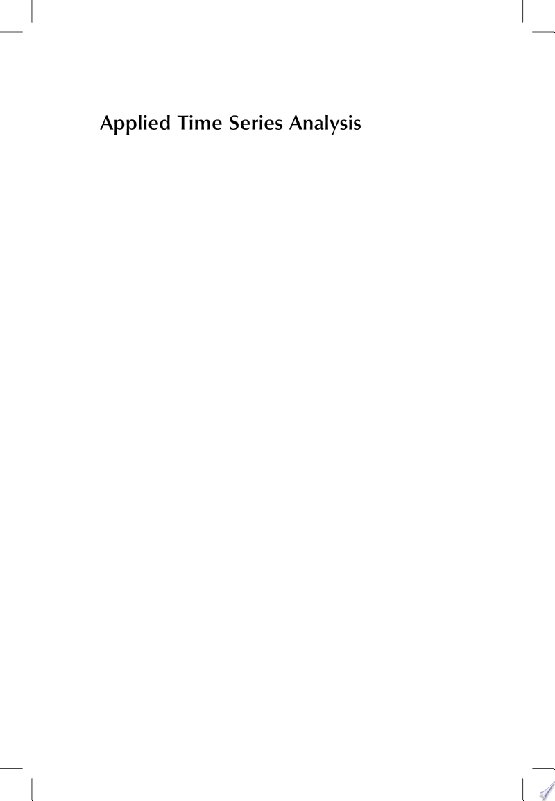 Applied Time Series Analysis | Exploring Economics Applied Time Series Analysis | Exploring Economics